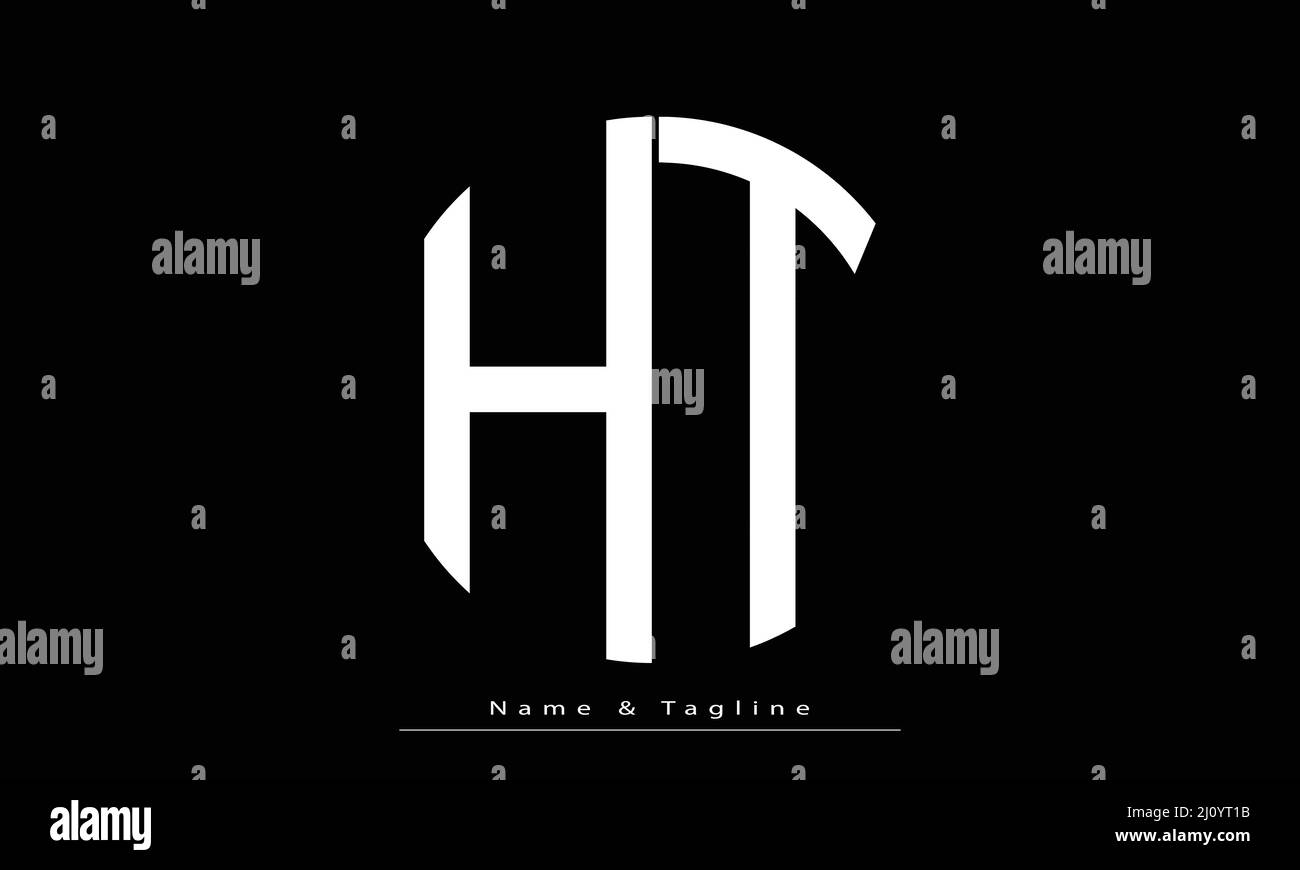 Alphabet letters Initials Monogram logo HT , TH Stock Vector Image & Art - Alamy