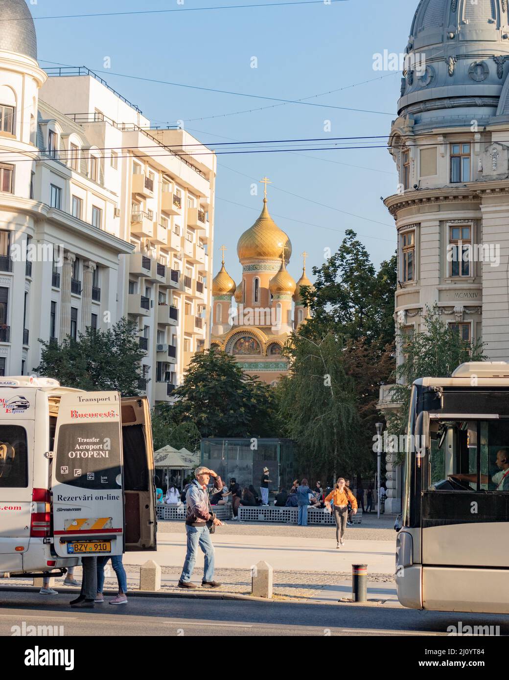 Bucharest urban pattern Stock Photo - Alamy