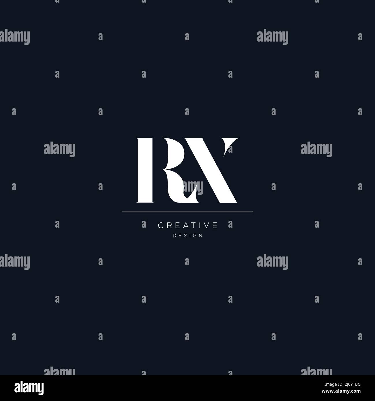 RX letter minimalist logo design template Stock Vector Image & Art - Alamy