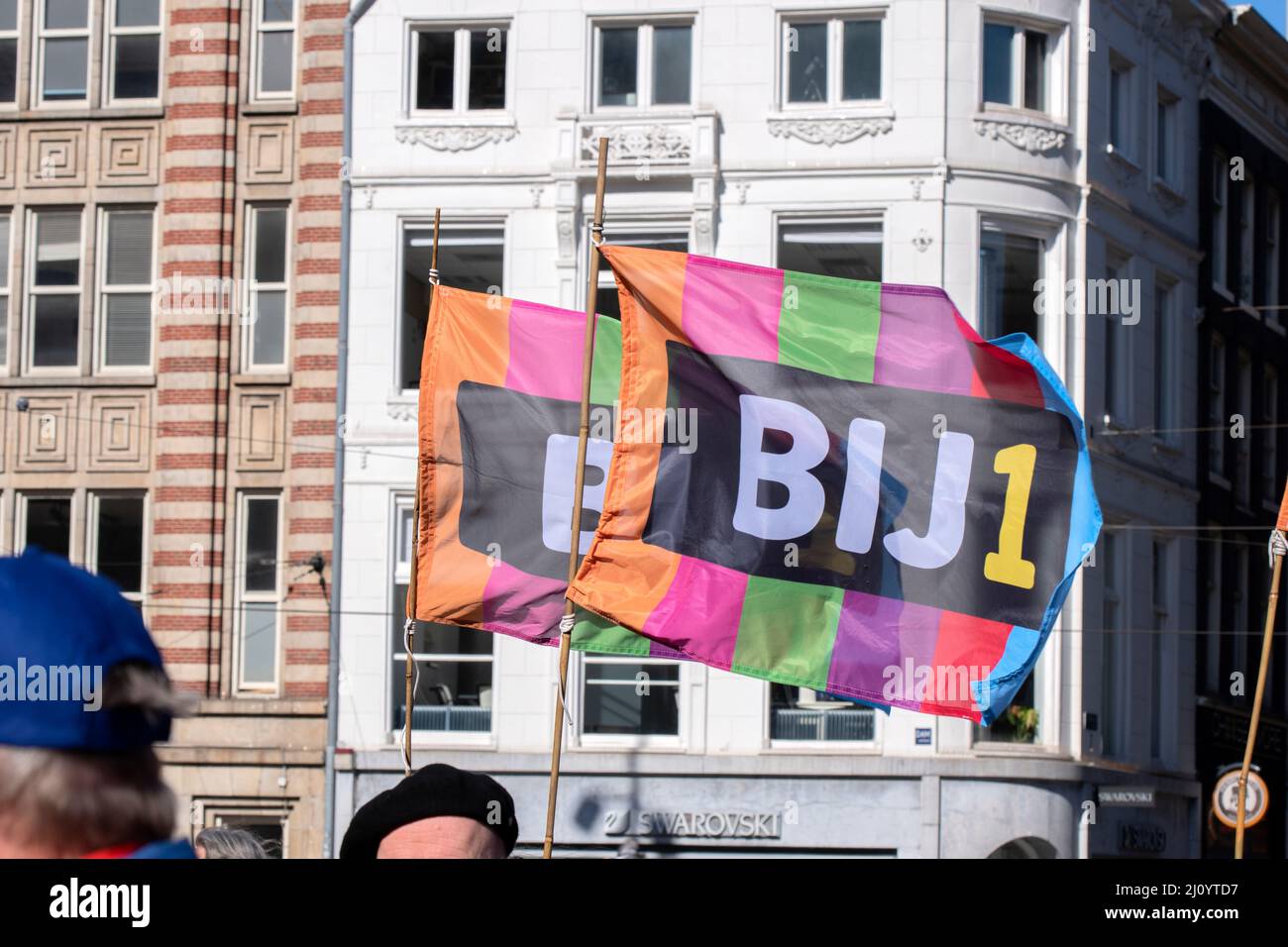 Flags Bij1 At At Amsterdam The Netherlands 19-3-2022 Stock Photo - Alamy