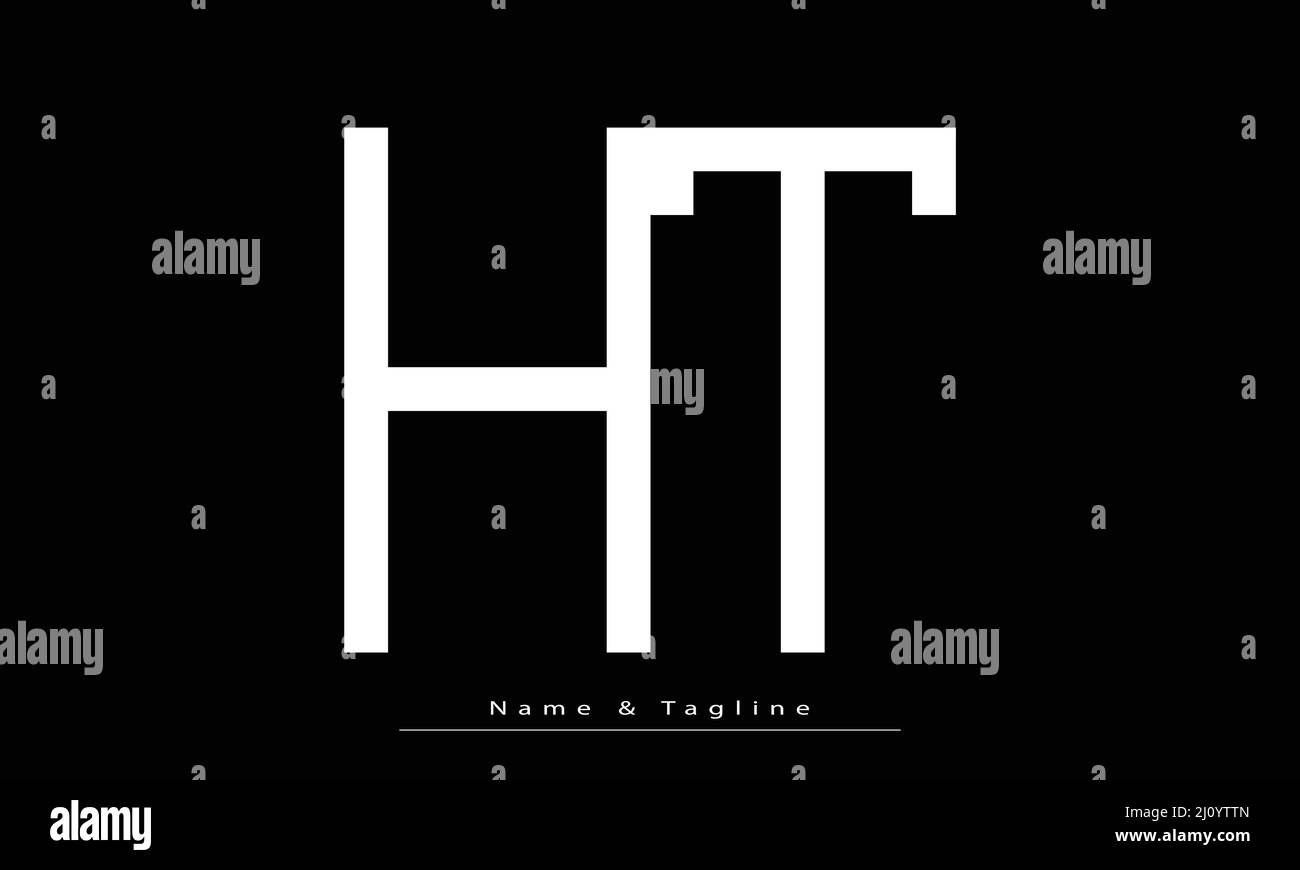 Alphabet letters Initials Monogram logo HT , TH Stock Vector Image ...