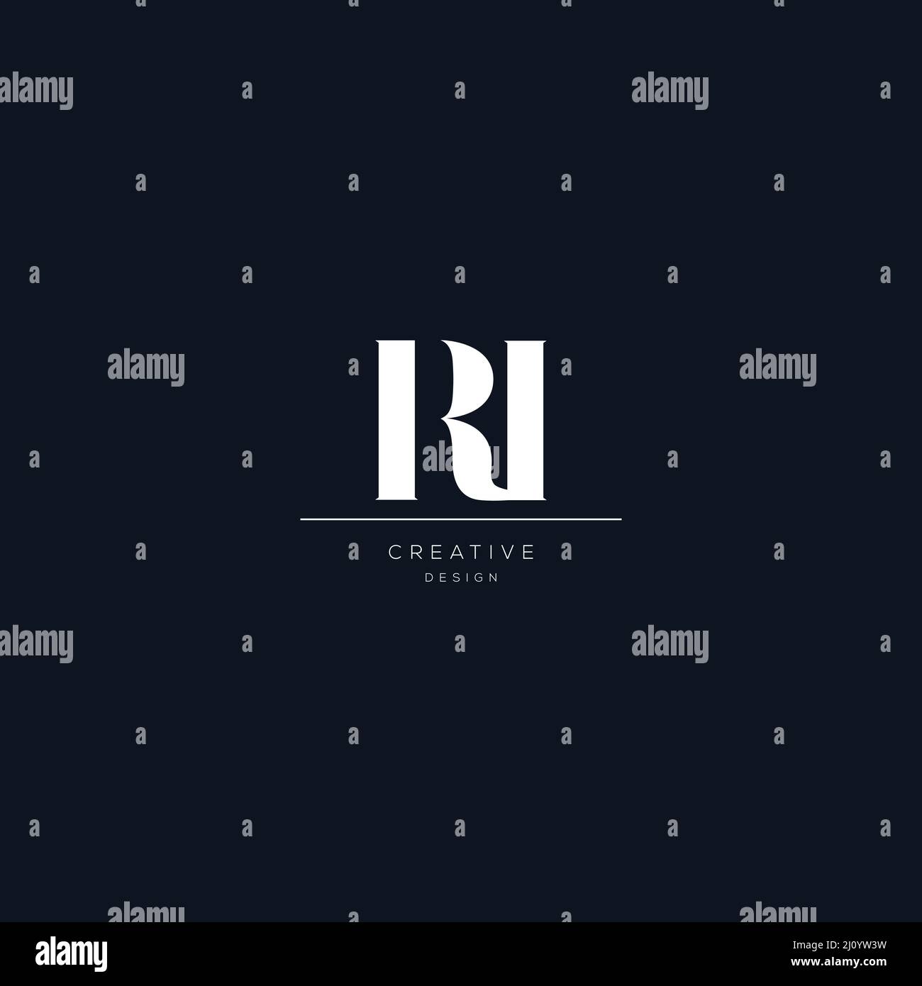 RI letter minimalist logo design template Stock Vector Image & Art - Alamy
