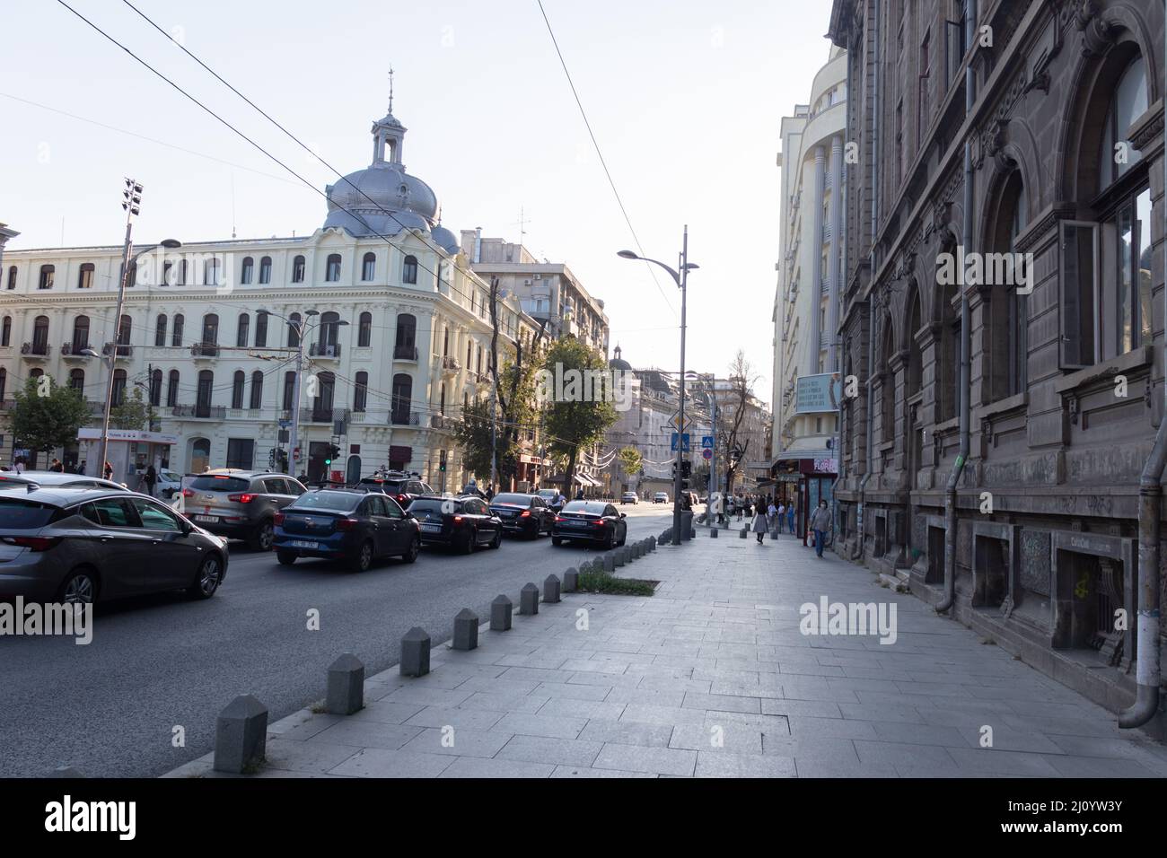 Bucharest urban pattern Stock Photo - Alamy