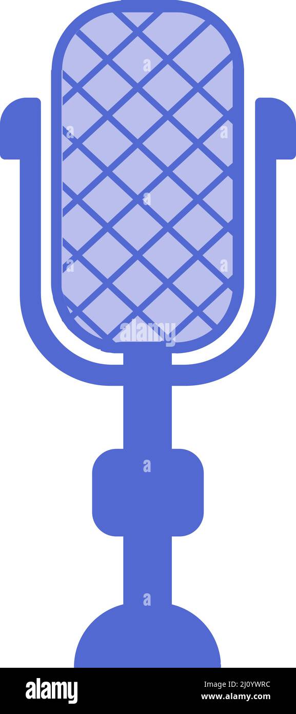 Retro microphone vector vintage radio mic icon Stock Vector Image & Art ...