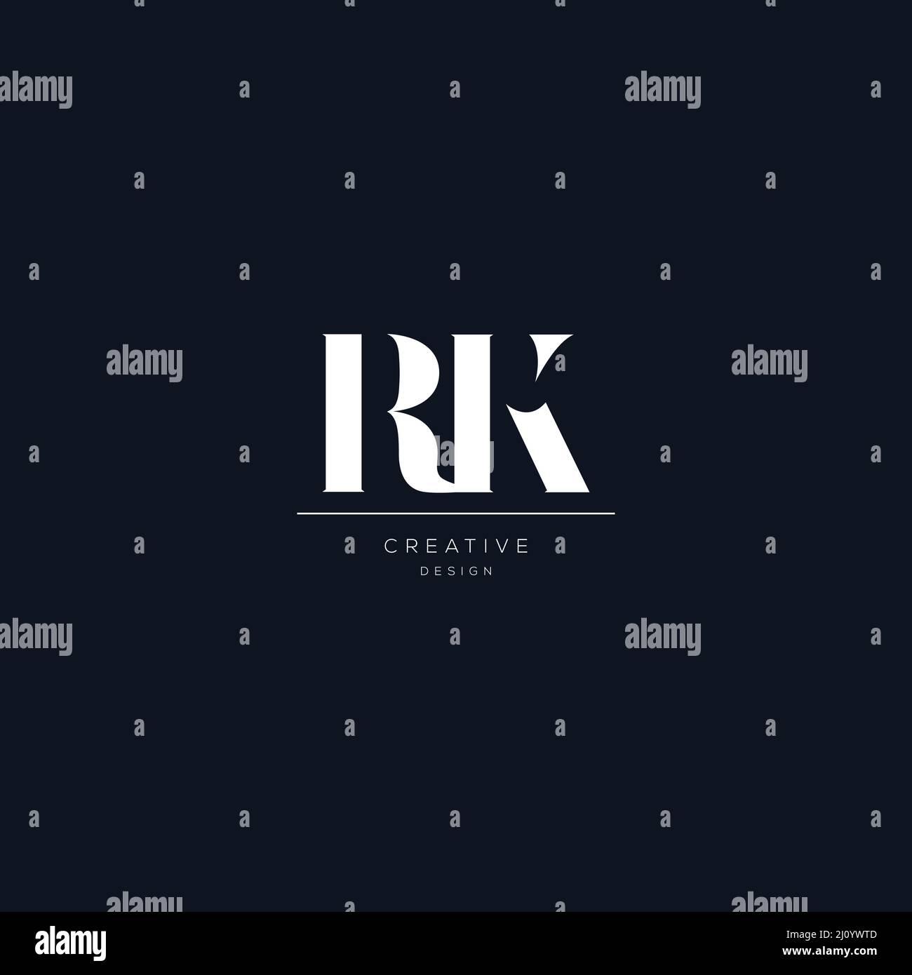 RK letter minimalist logo design template Stock Vector Image & Art - Alamy