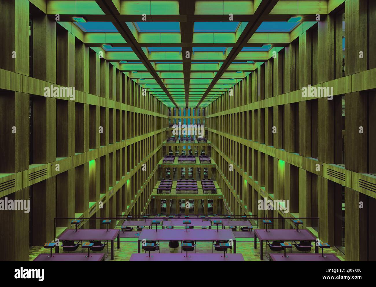 Inside the University Library of Humboldt UniversitÃ¤t of Berlin Stock ...