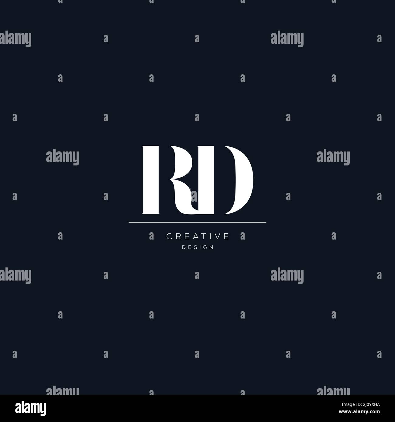 RD letter minimalist logo design template Stock Vector Image & Art - Alamy