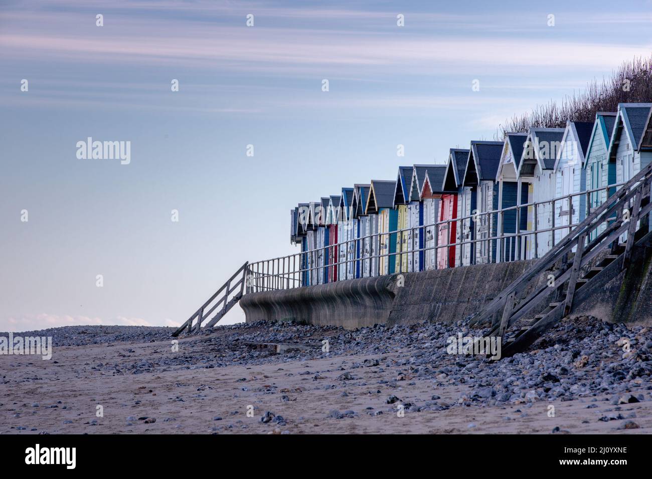 Photo of changing booths on the beach Stock Photo - Alamy