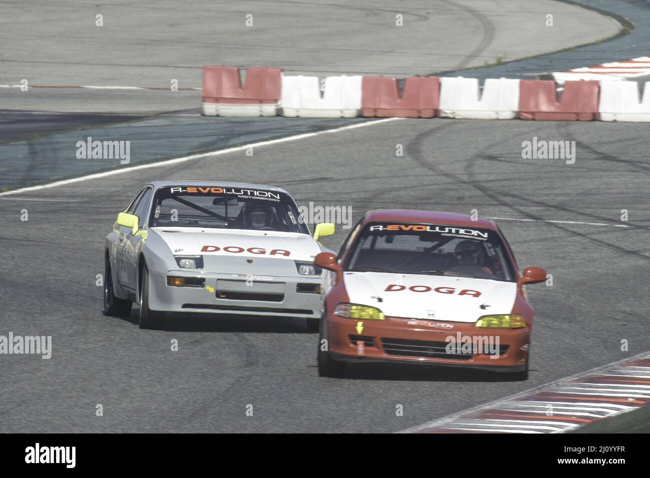 Old Honda Civic EG tuned, exhibition of custom performance cars Stock ...