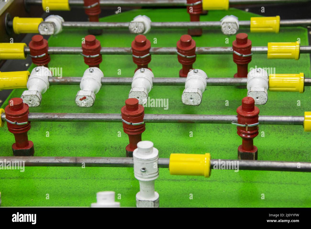 Table football game in office interior, time to distract the mind and ...