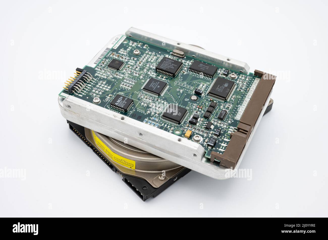 Old Hard Disk Device ISA on a white background Stock Photo - Alamy