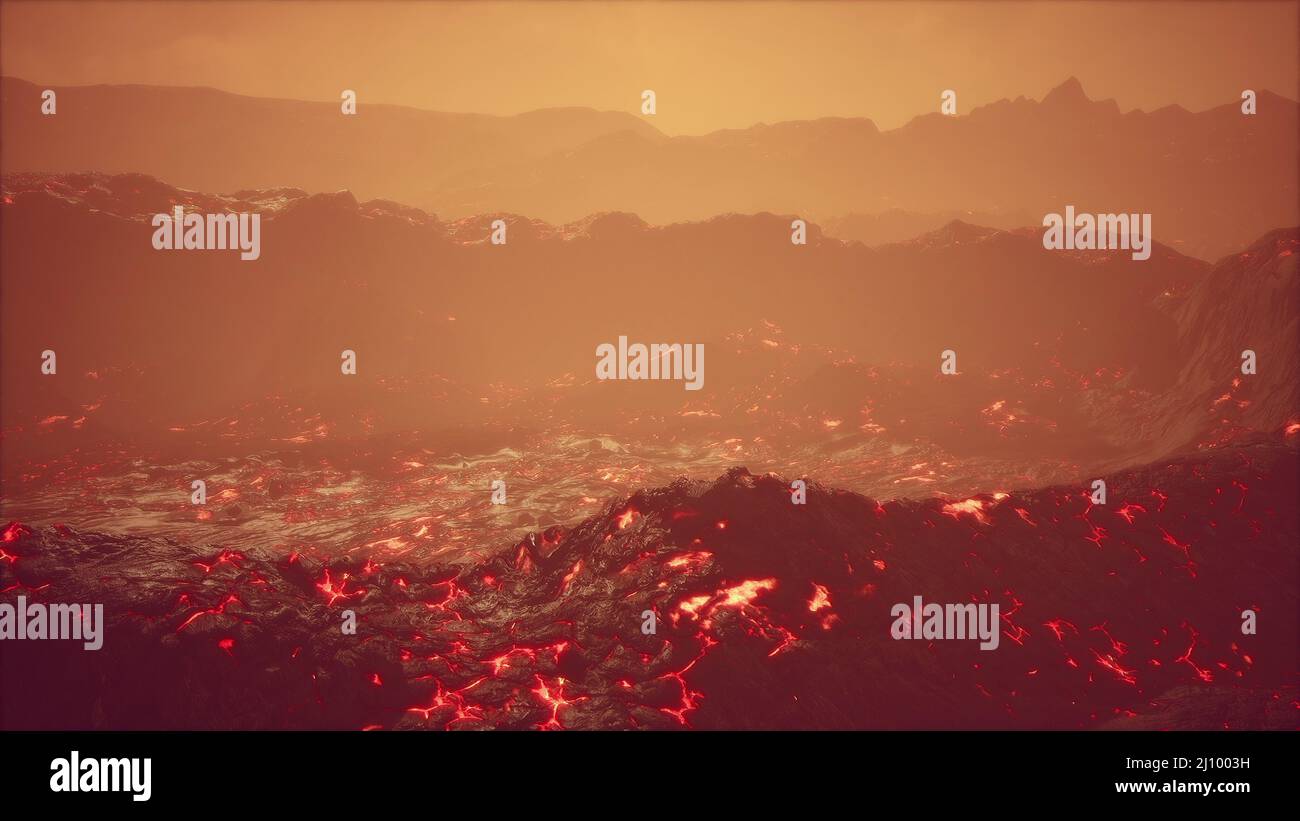Red orange lava flow background hi-res stock photography and images - Alamy
