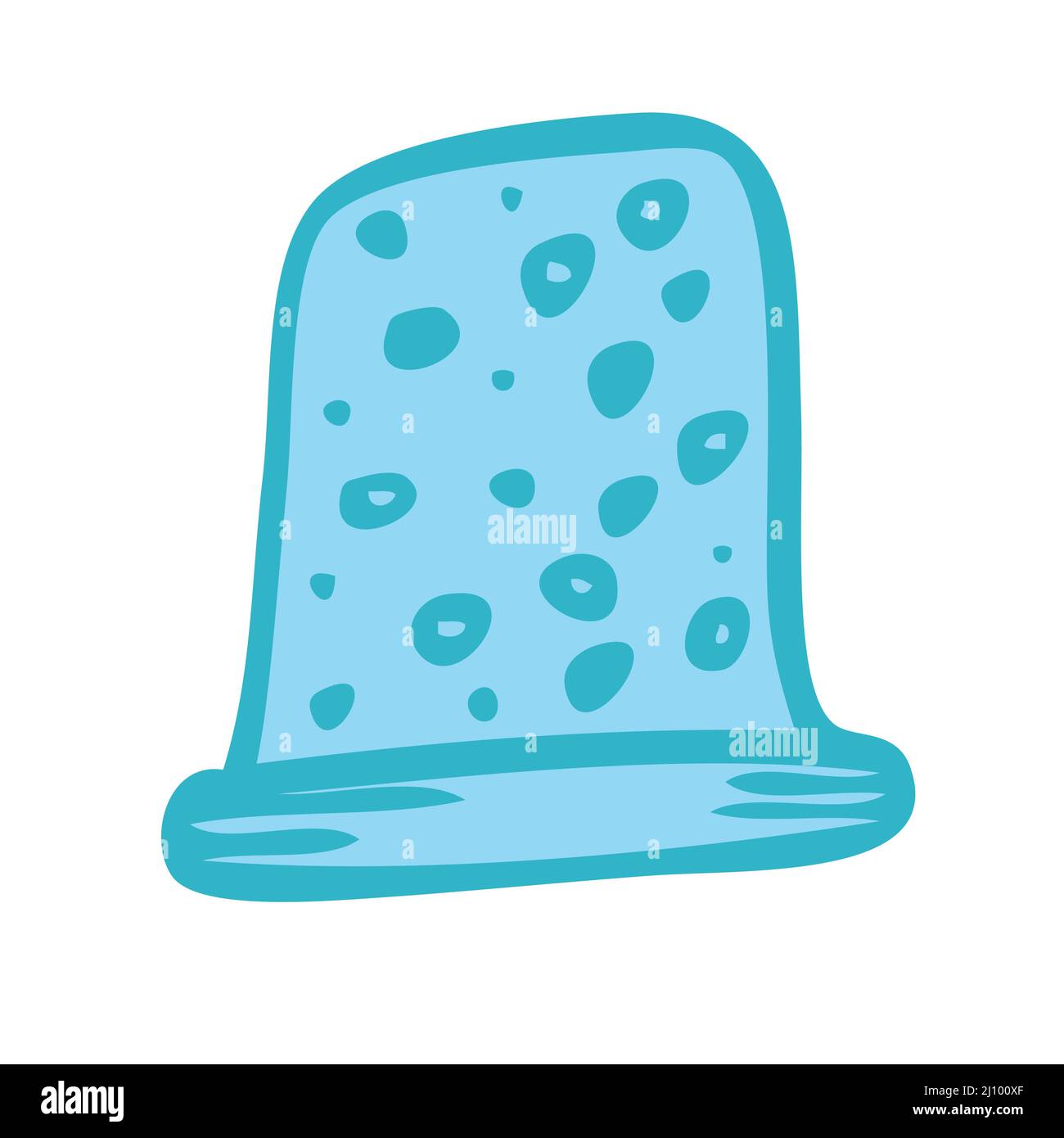 Thimble for sewing. Modeling tools. Vector illustration Stock Vector ...