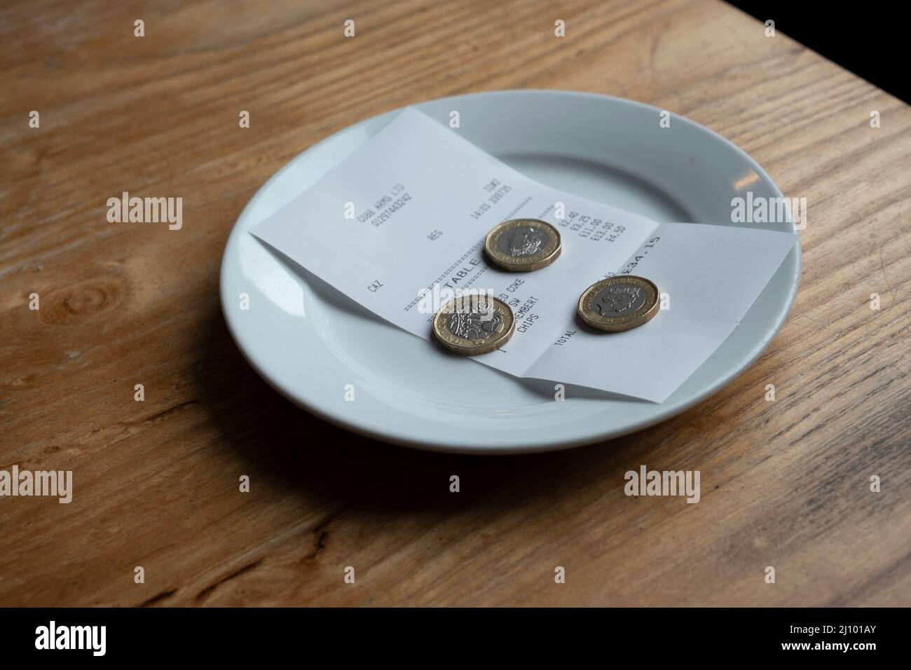 Restaurant check tipping hi-res stock photography and images - Alamy