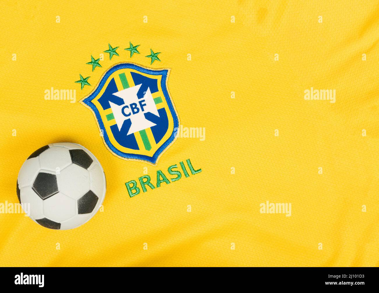 SÃO PAULO, BRAZIL - JUNE 23, 2018: The national symbol or logo of the ...