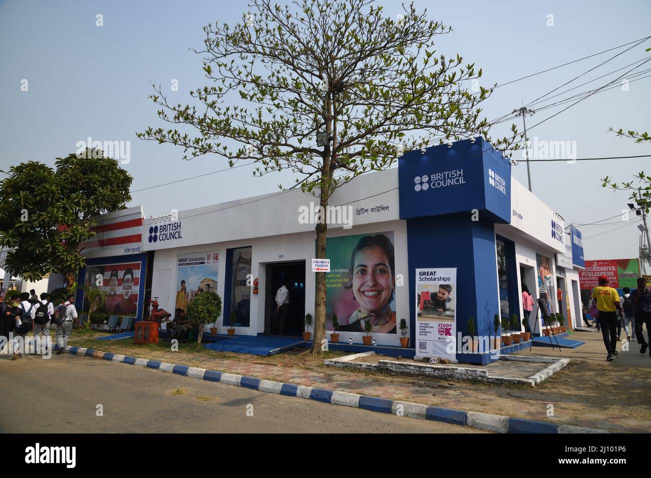 British Council pavilion at the 45th International Kolkata Book Fair ...