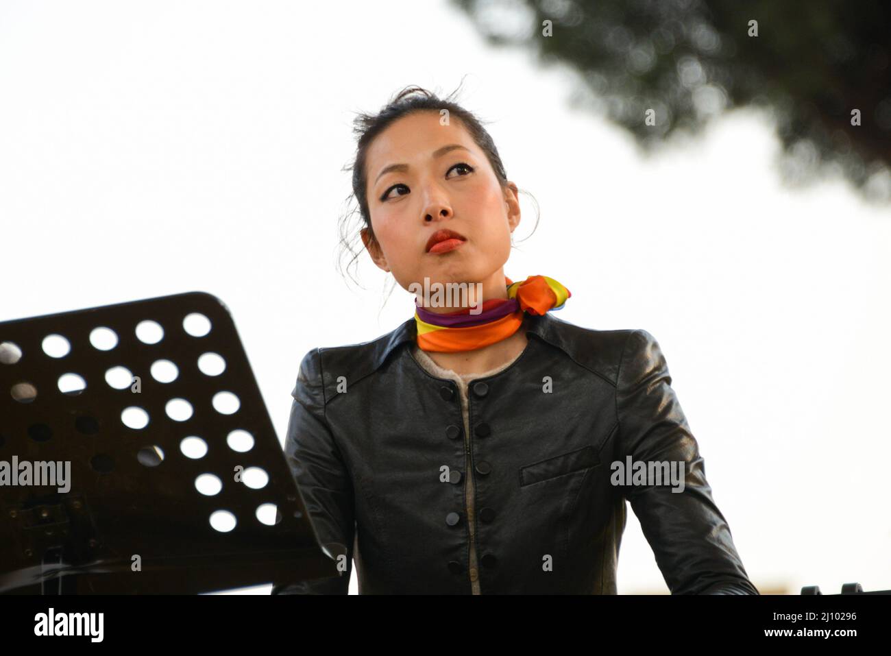 Sun Hee You, musician during "Together for Peace", anti-war ...