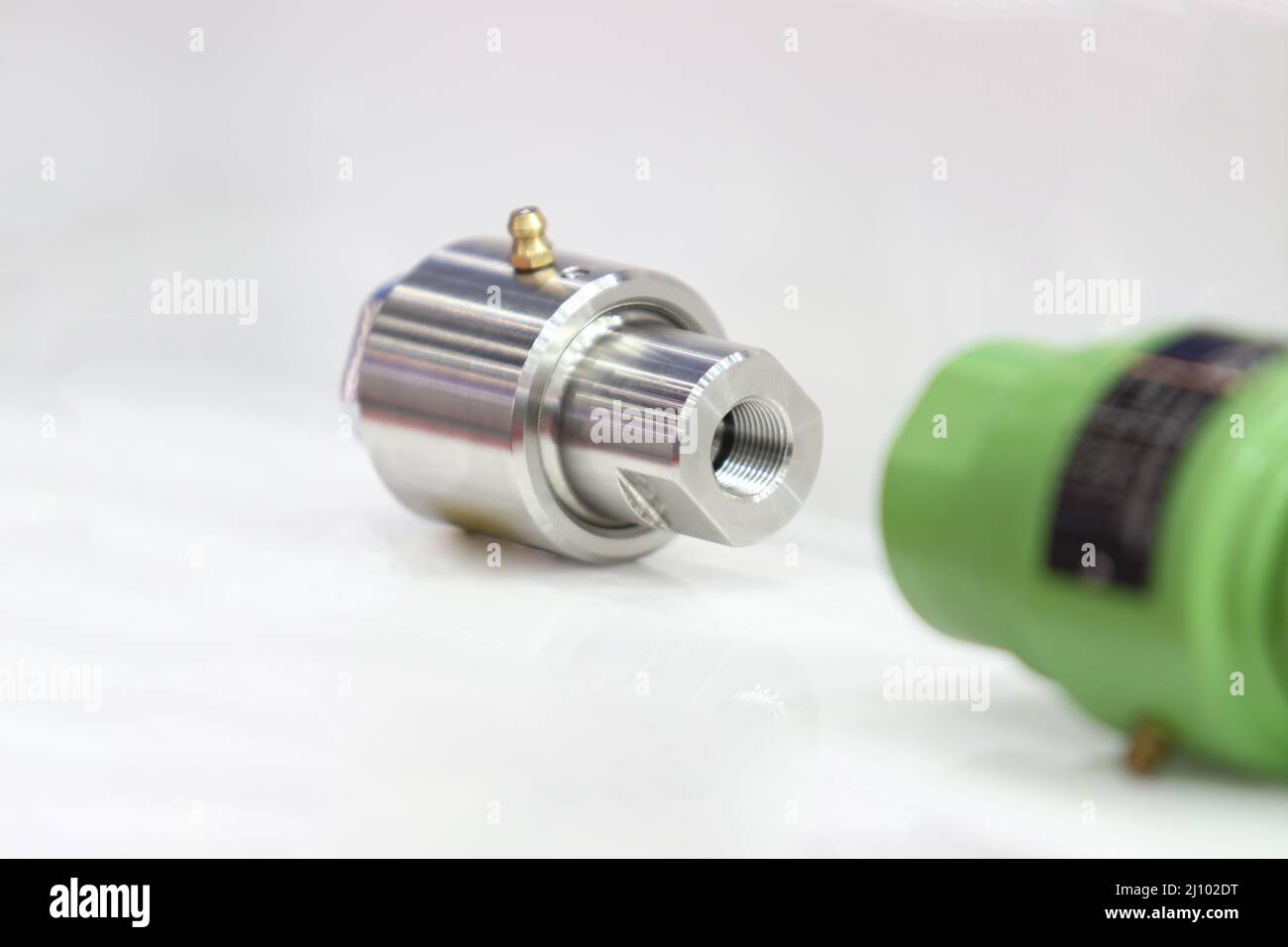 Rotary joint spare parts using for machine maintenance ; close up ...