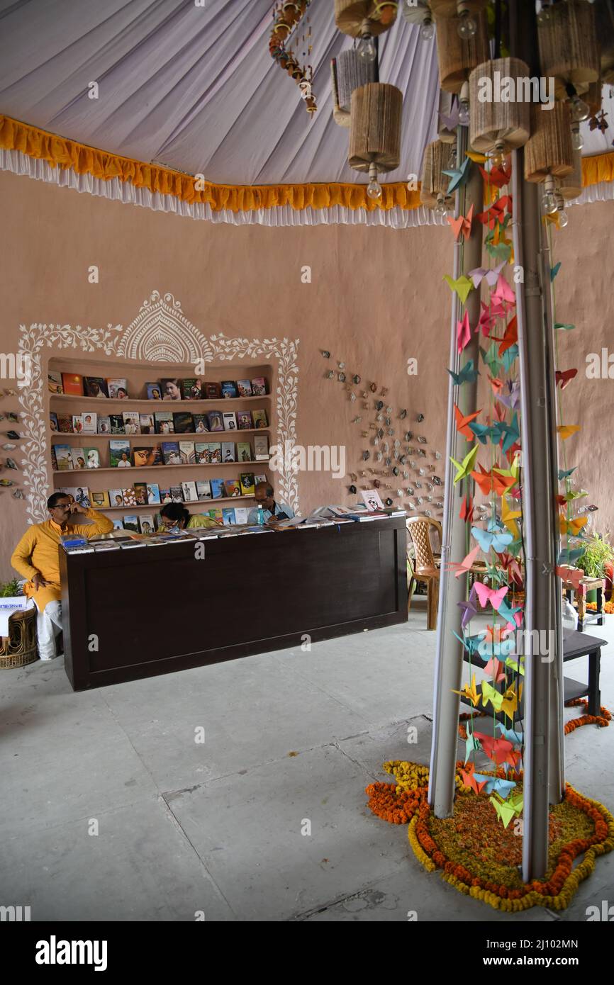 Jago Bangla pavilion interior at the 45th International Kolkata Book ...