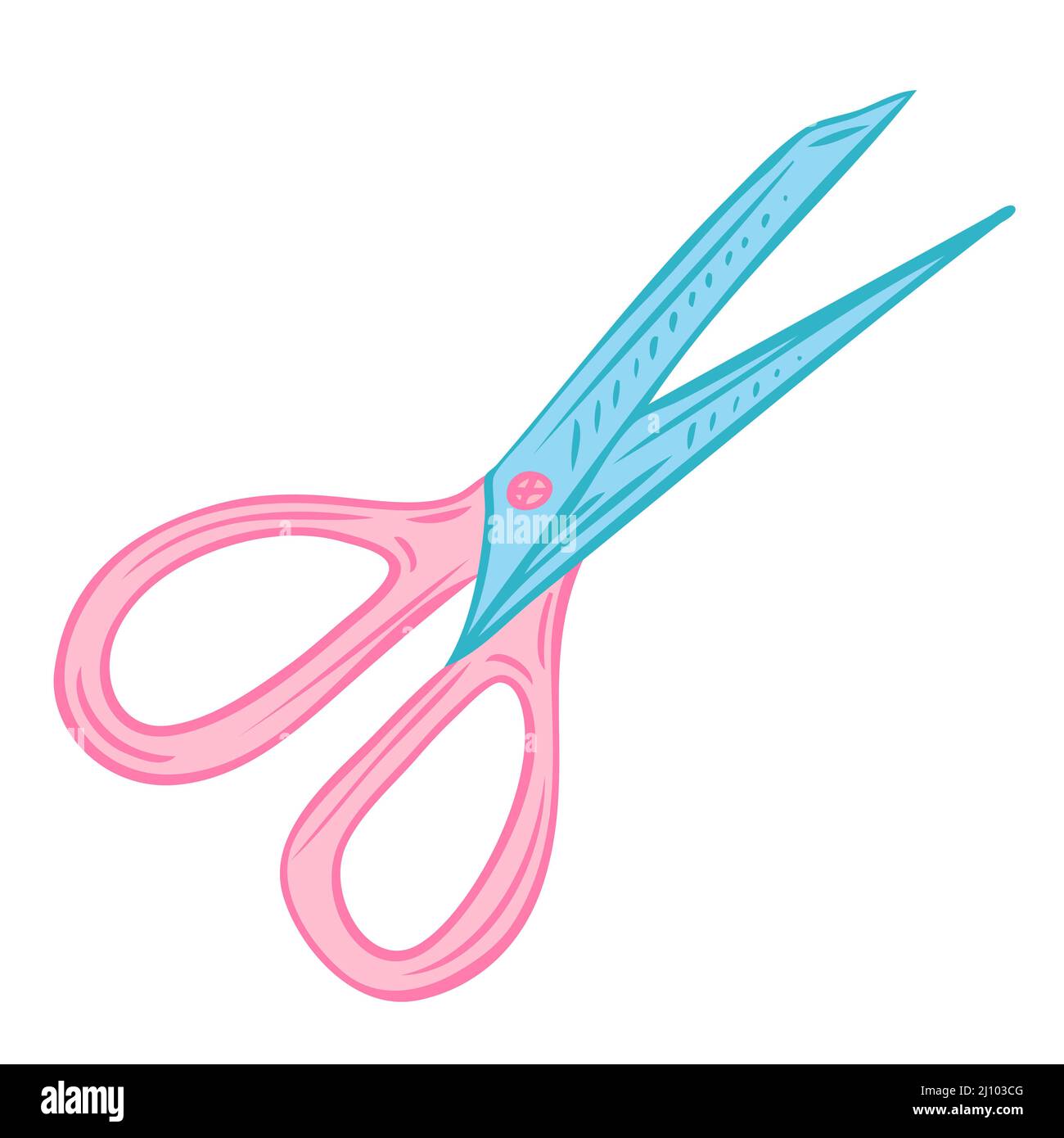 Vintage sewing scissors drawing hi-res stock photography and images - Alamy