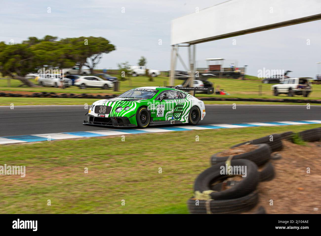 Michael Bailey (#38 Trading Garage / The Motorists Bentley GT3) during ...
