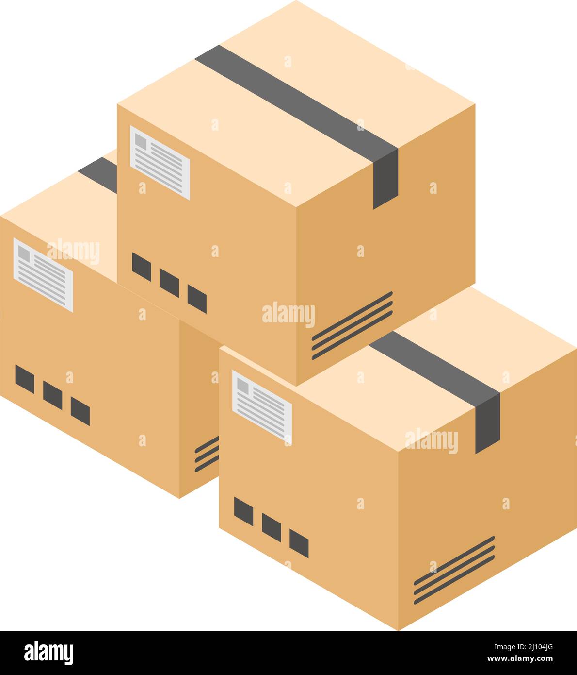 Parcel stack Stock Vector Images - Alamy