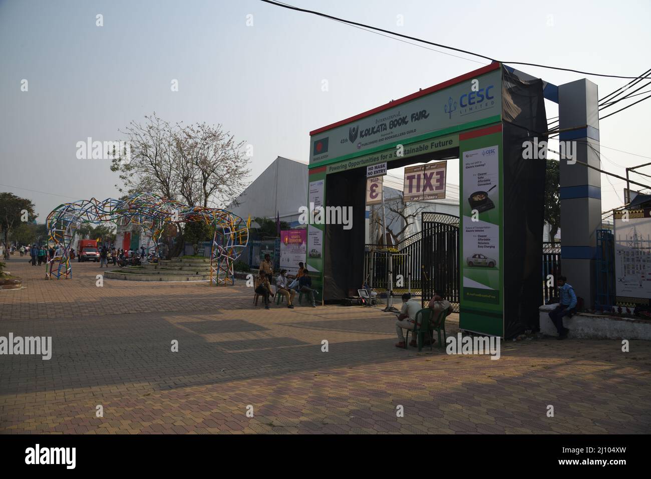 Gate 3 of the 45th International Kolkata Book Fair. Salt Lake City ...