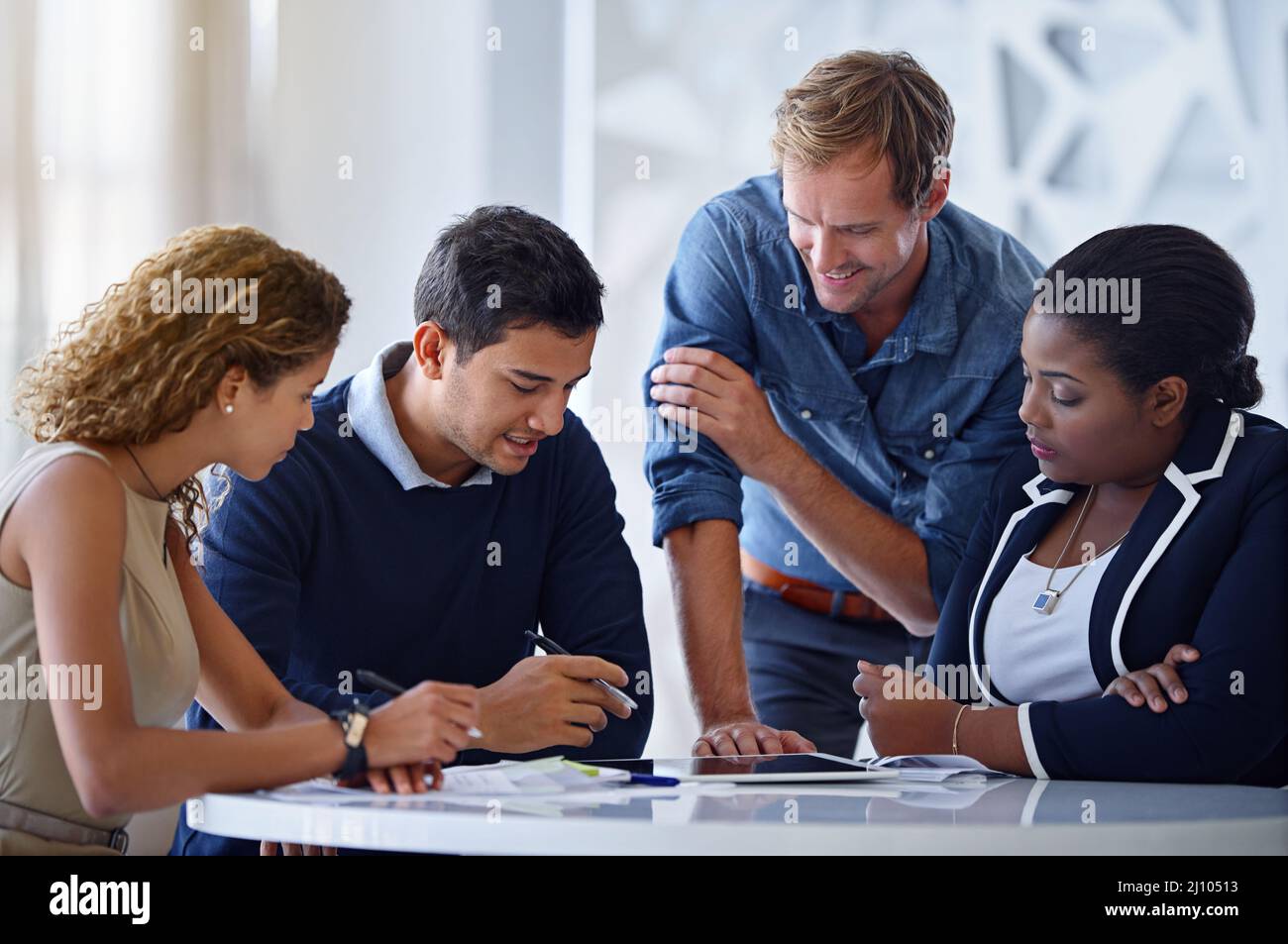 Bringing their ideas into reality. Shot of a group of colleagues ...
