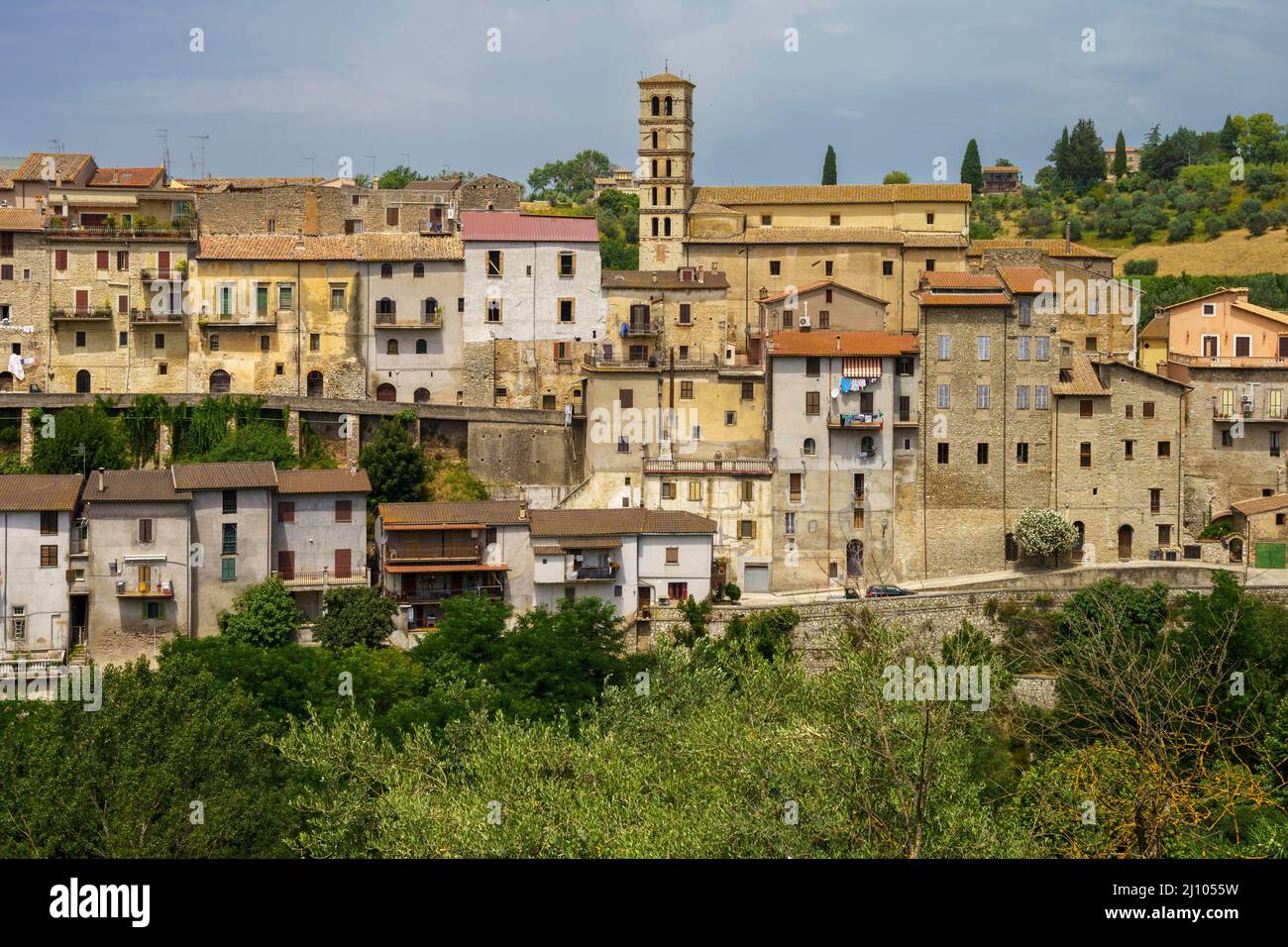 View of Tarano, historic village in Rieti province, Lazio, Italy Stock ...