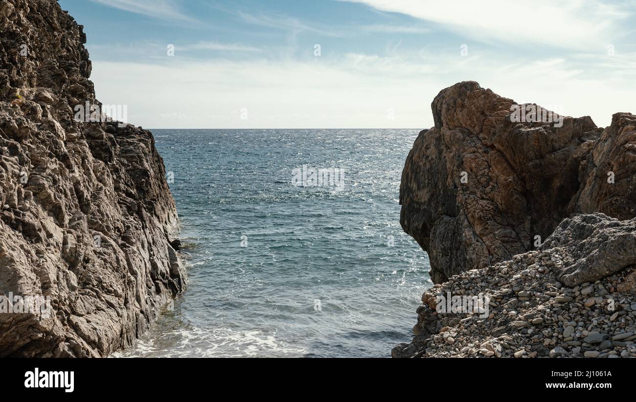 Beautiful marine view seaside Stock Photo - Alamy