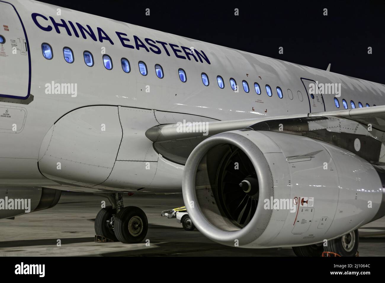 Shanghai, China. 21st April, 2018. A China Eastern Airlines plane on ...