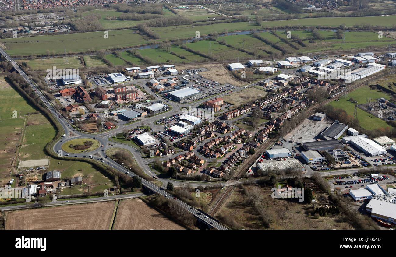 aerial view of York Business Park at Rawcliffe, York Stock Photo - Alamy