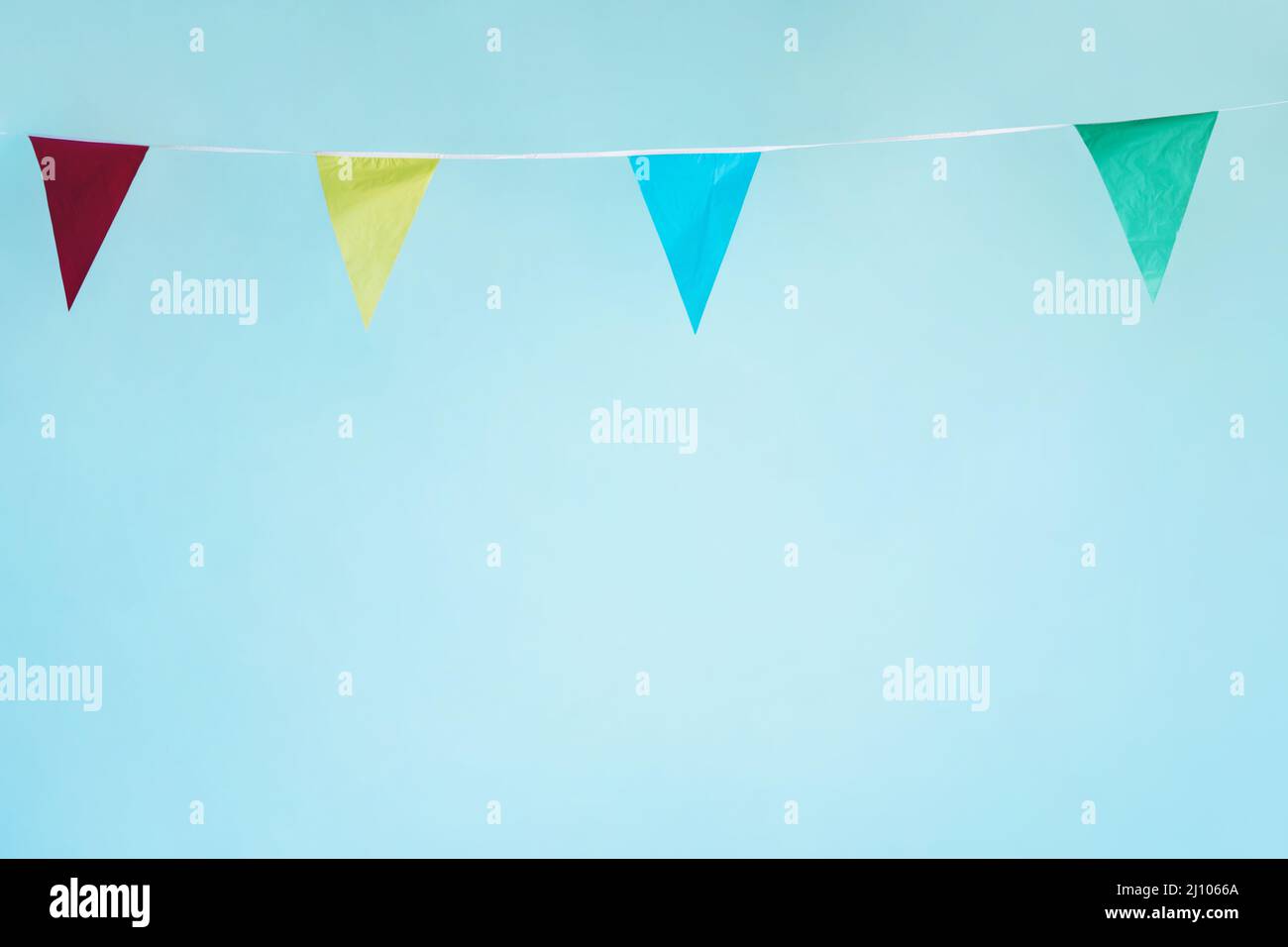 Bunting garland border hi-res stock photography and images - Alamy