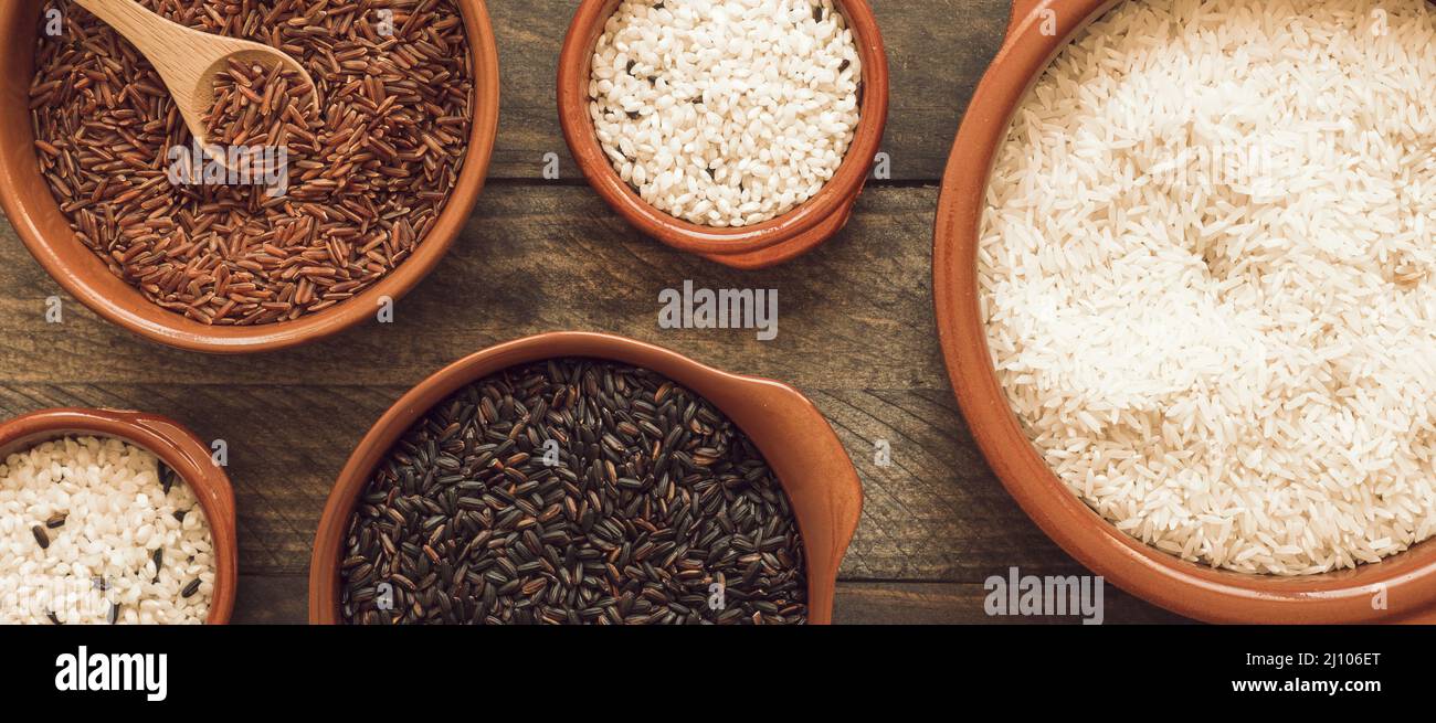 Red brown rice hi-res stock photography and images - Alamy