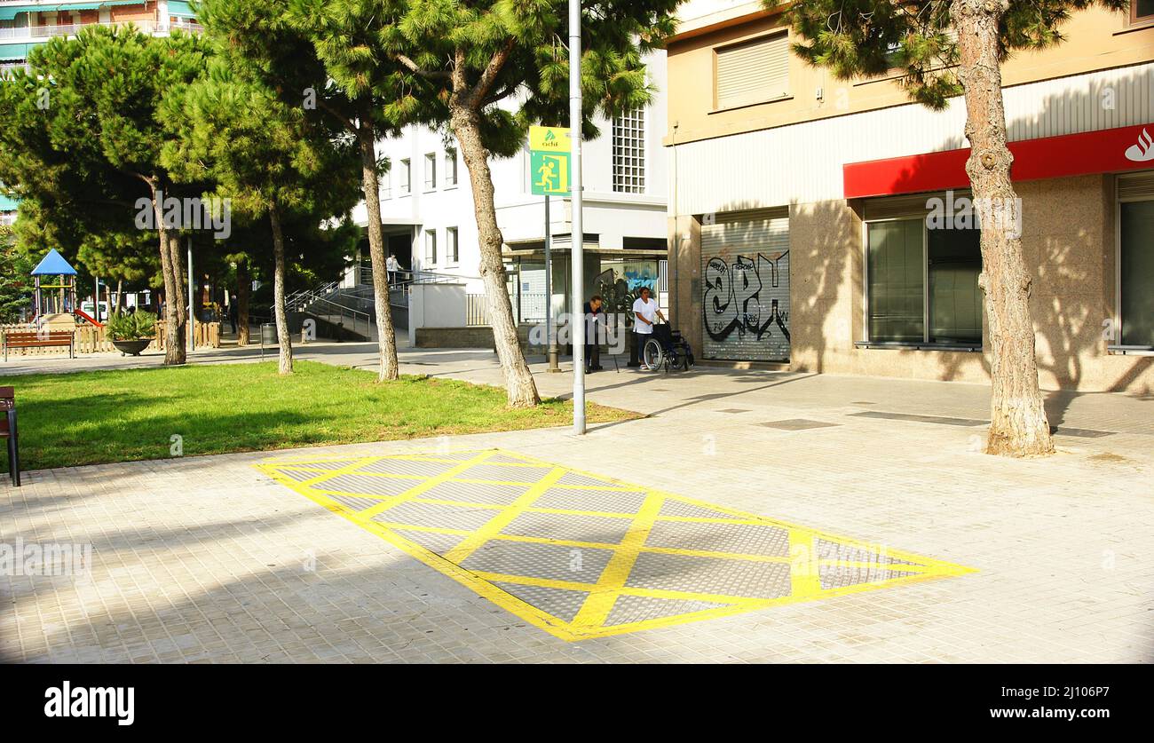 Train or metro emergency exit in Barcelona, Catalunya, Spain, Europe ...