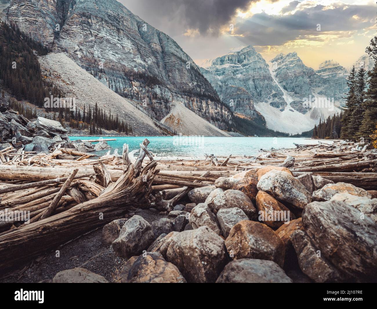 Beautiful nature of the Banff National Park, Alberta, Canada Stock ...