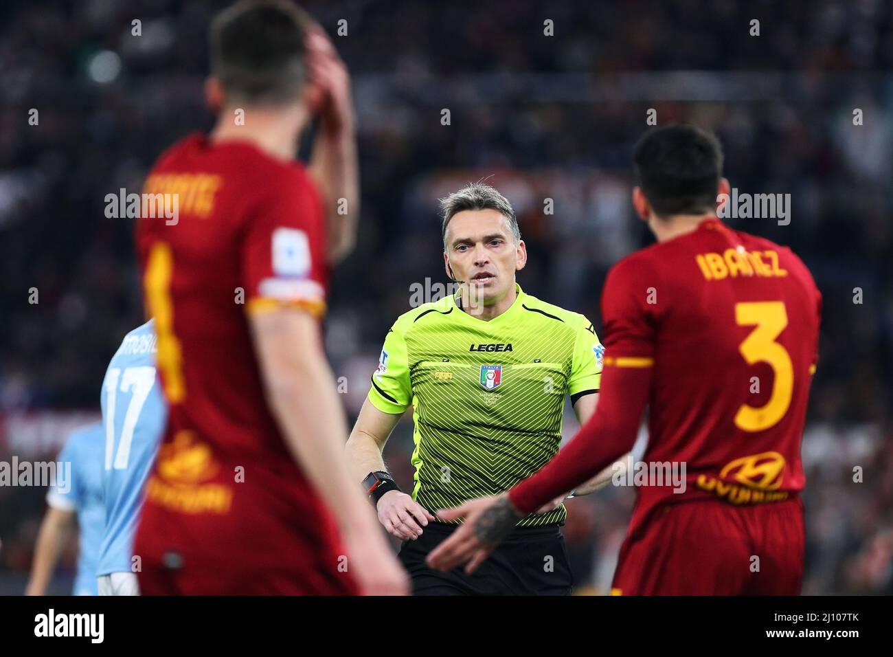 Massimiliano Irrati referee during the Italian championship Serie A ...