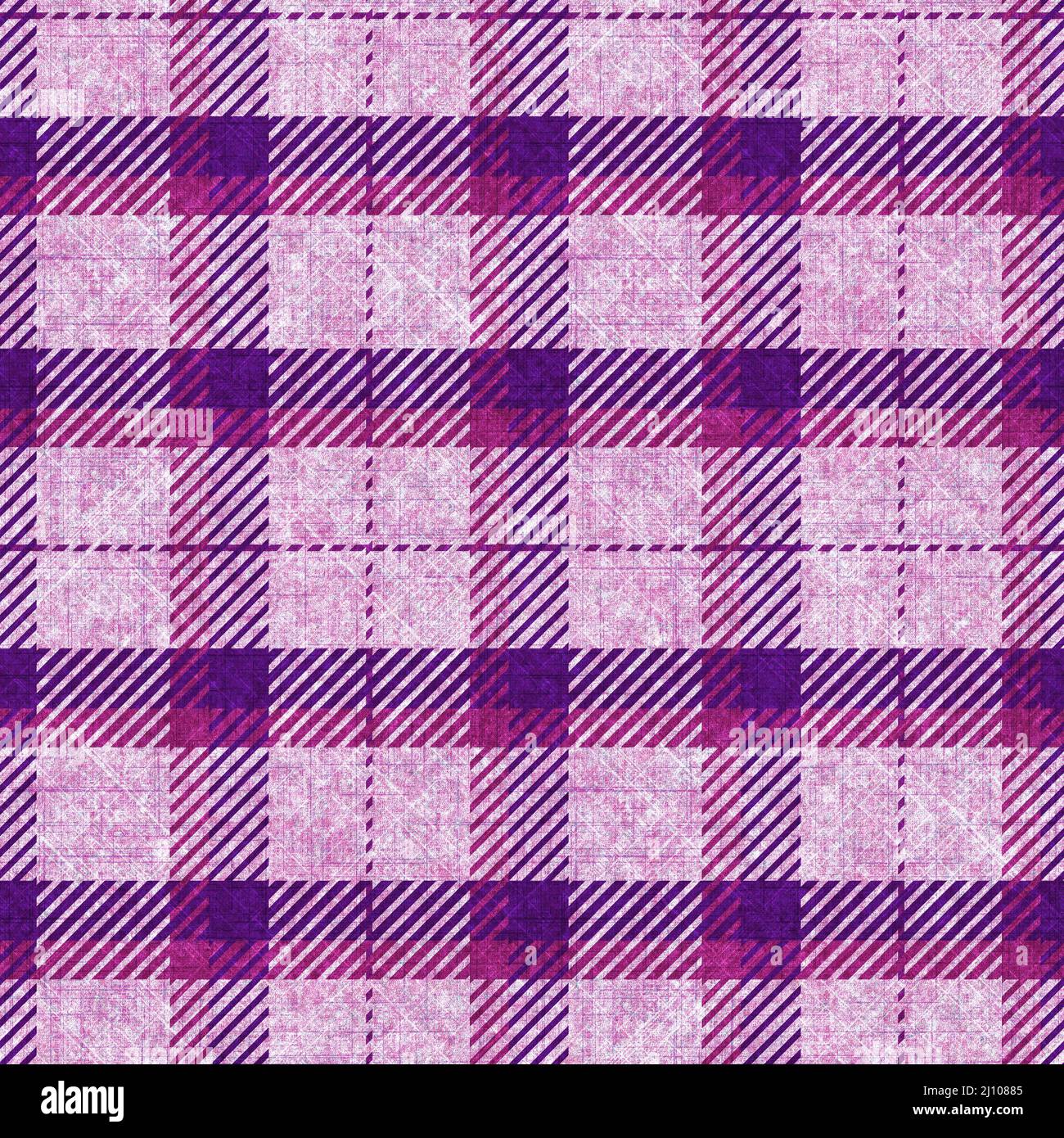 Bright pink summer woven plaid texture. Seamless woollen feminine style ...