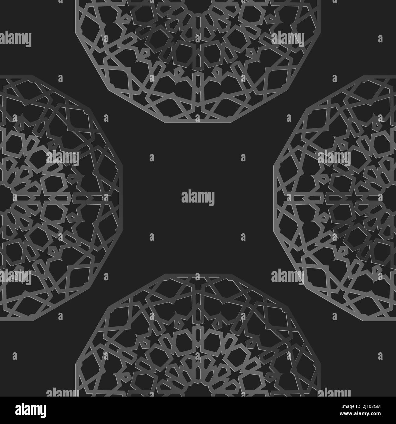 Islamic ceiling mosaic Black and White Stock Photos & Images - Alamy