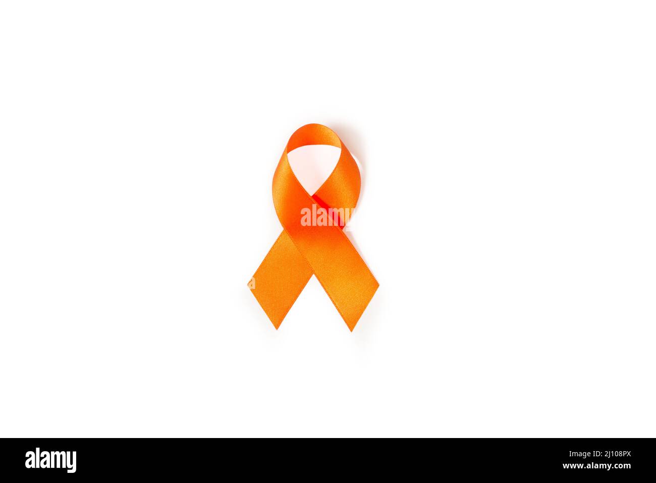 Orange cancer ribbon hi-res stock photography and images - Alamy
