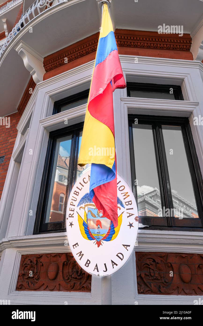 Embassy of Colombia, London, England Stock Photo - Alamy