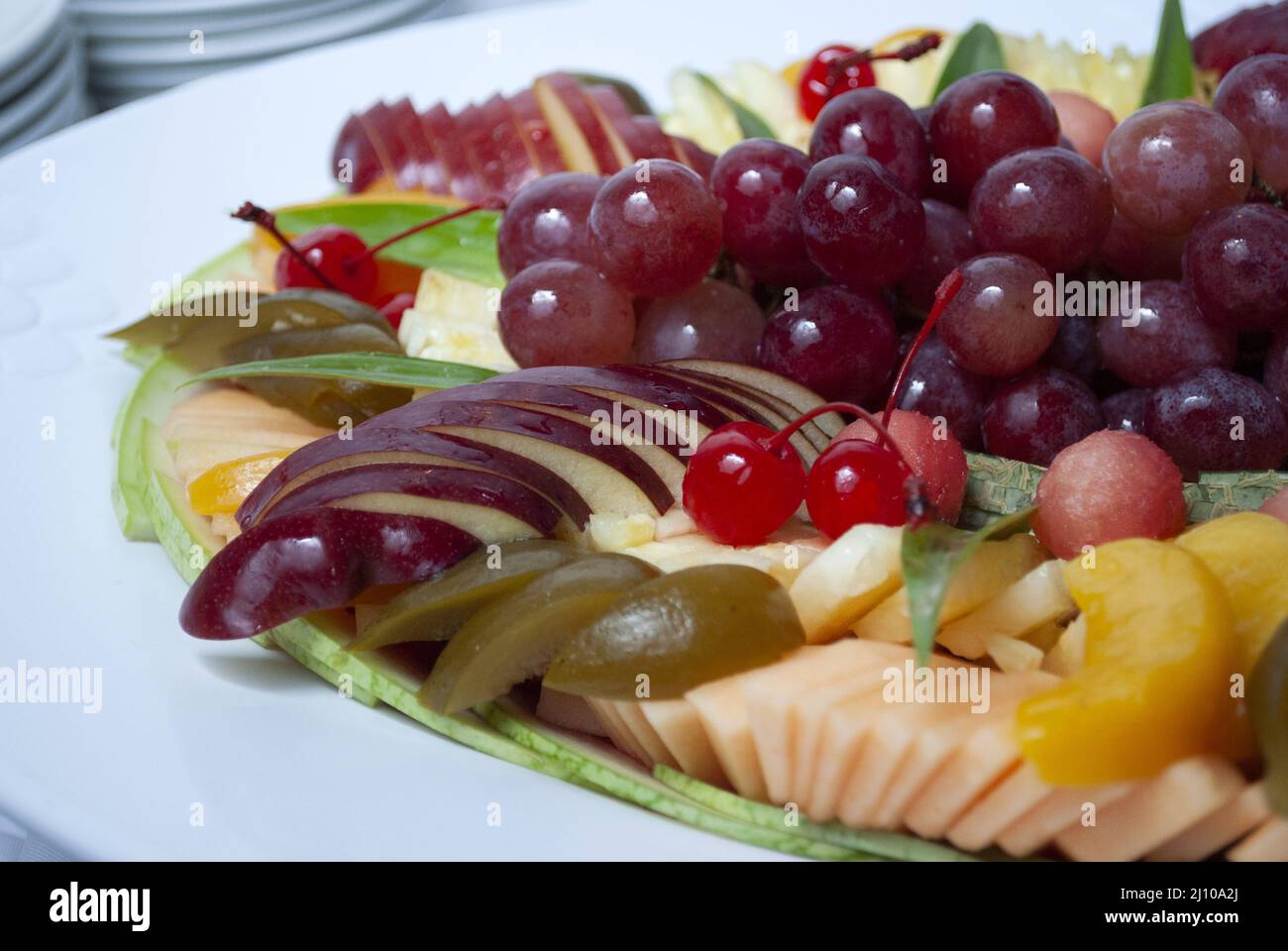 Fruits served in portions source of vitamins Stock Photo - Alamy
