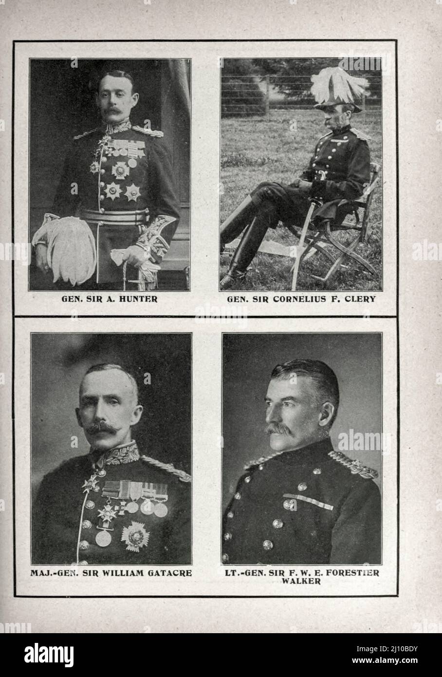 Gen. Sir A. Hunter, Gen. Sir Cornelius F. Clery, Maj-Gen. Sir Wm ...