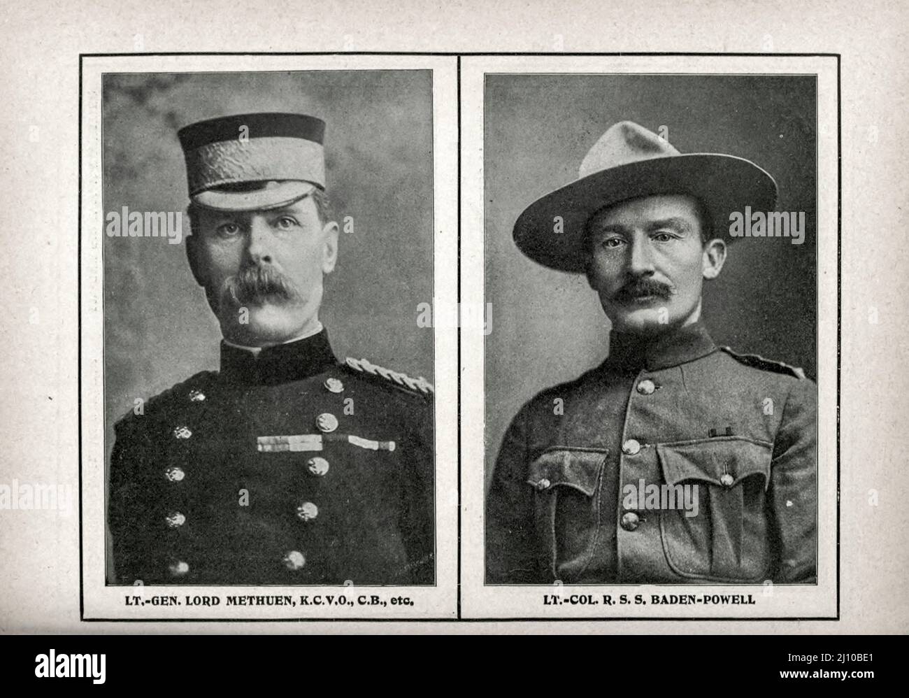 General Methuen and Col. Baden-Powell Black and white photograph from ...