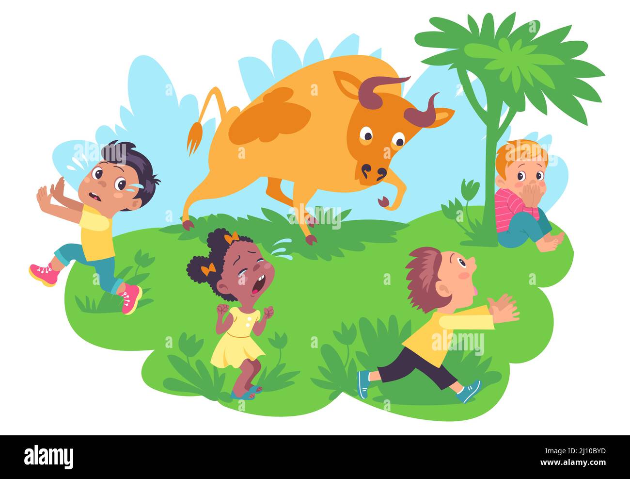 Kid running away angry Cut Out Stock Images & Pictures - Alamy