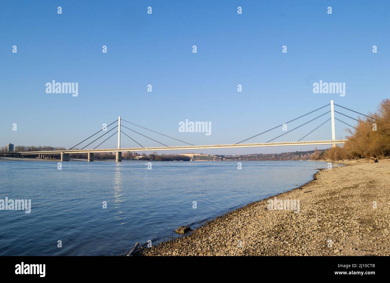 View at the Liberty bridge in Novi Sad,Serbia Stock Photo - Alamy