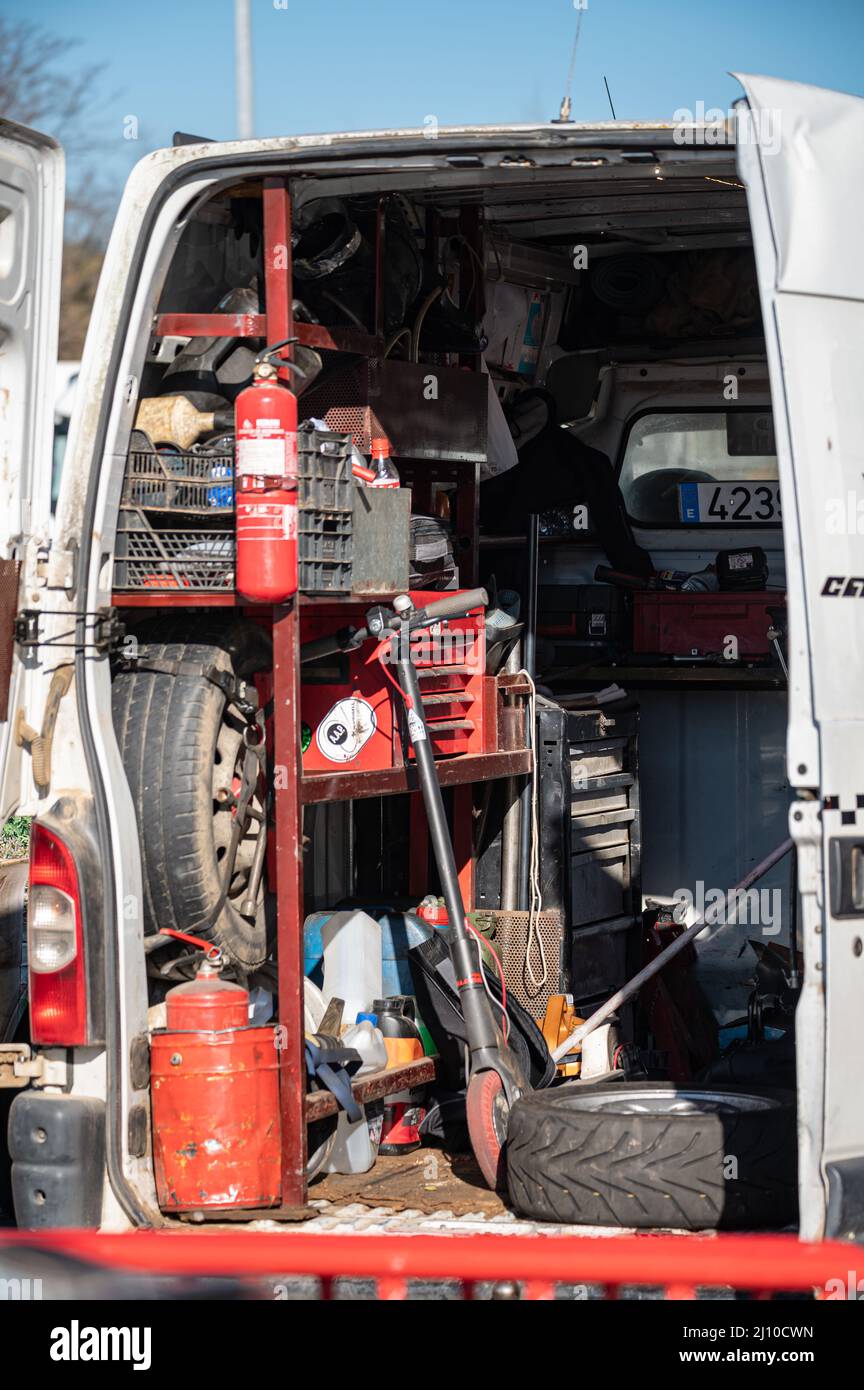Back of van tools hi-res stock photography and images - Alamy