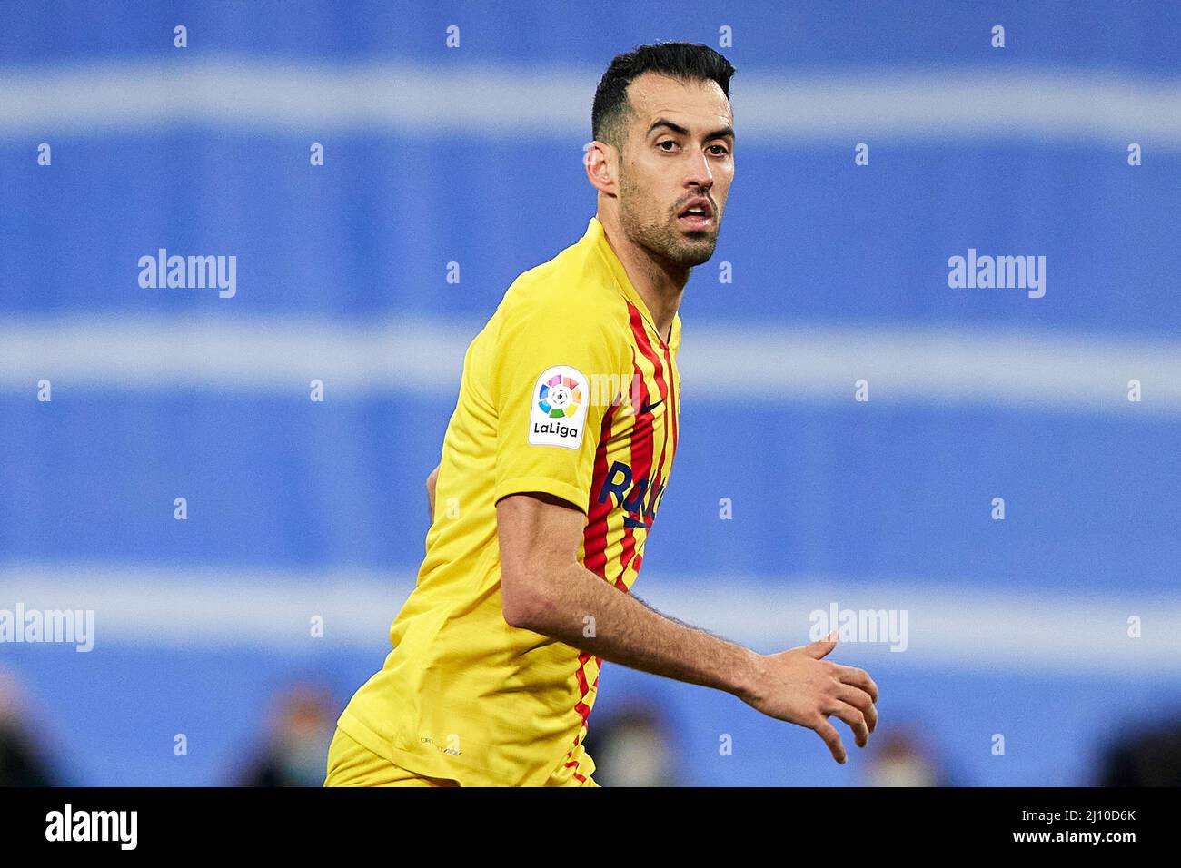 Sergio Busquets of FC Barcelona during the La Liga match between Real ...