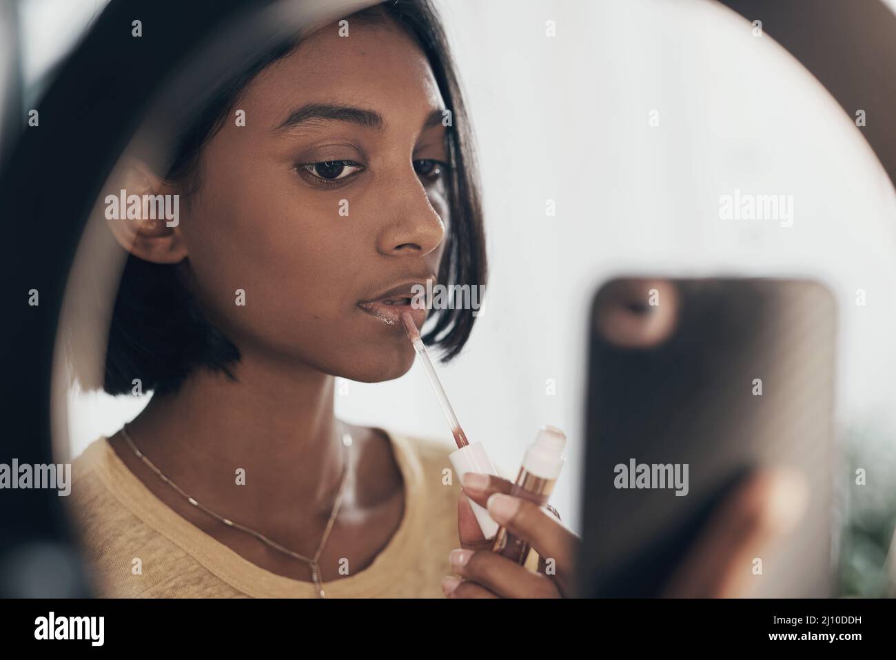 Filming woman hi-res stock photography and images - Alamy