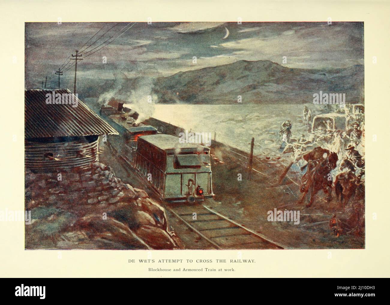 De Wet's Attempt to Cross the Railway Blockhouse and Armoured Train at ...